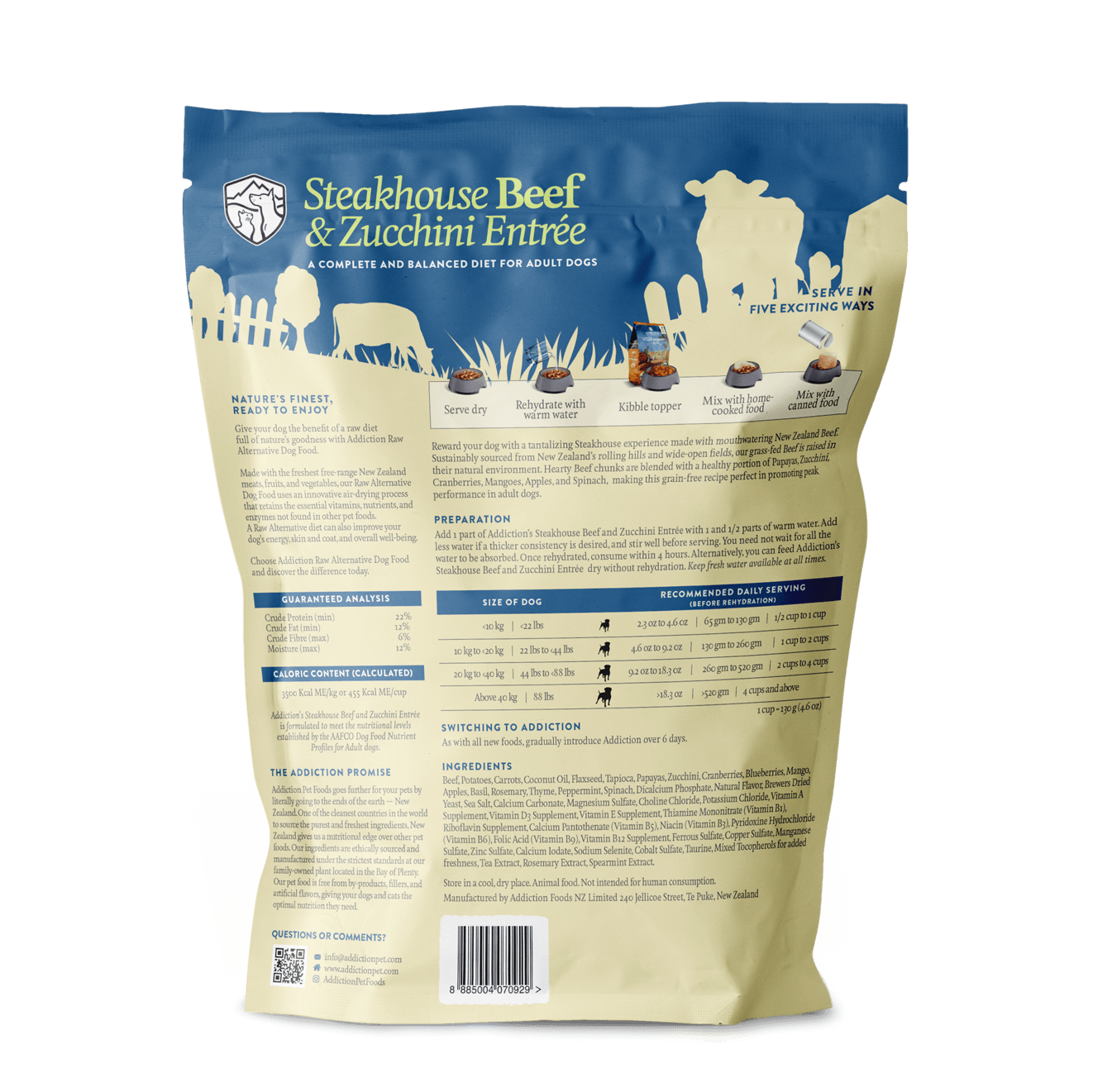 Food Steakhouse Beef and Zucchini Entrée | Addiction Pet